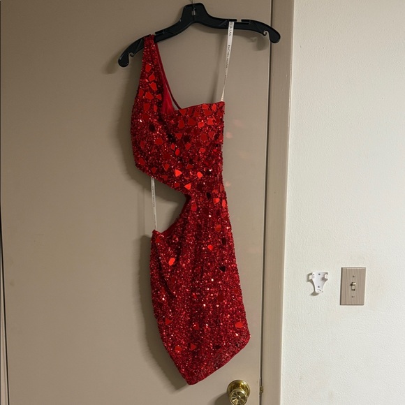 Rachel Allan | Dresses | Rachel Allan Vibrant Red Dress | Poshmark